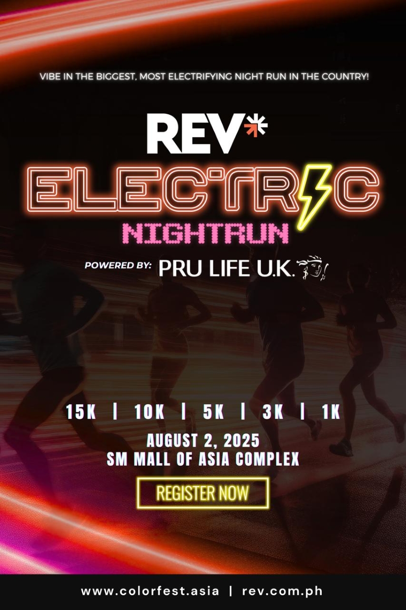 REV Electric NightRun - Upcoming running in SM Mall of Asia | rosterpinas